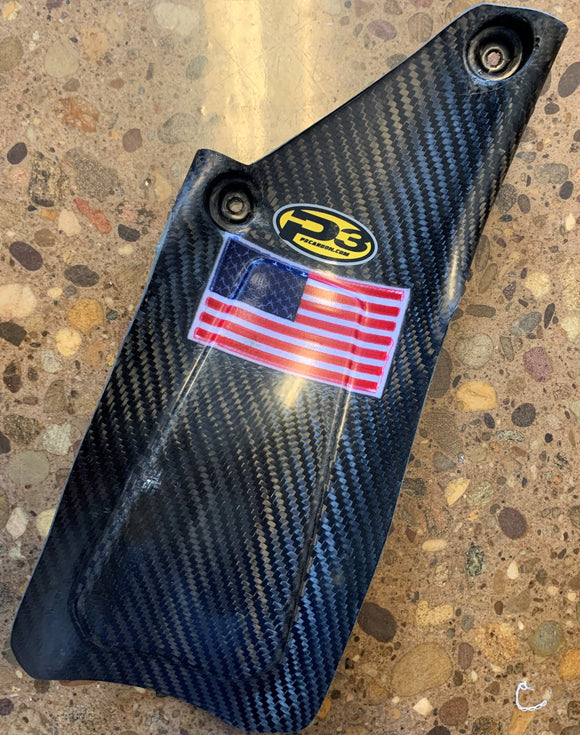 P3 Carbon Mud Flap & Shock Guard | KTM/HUSQ/GasGas | All Models 125-50